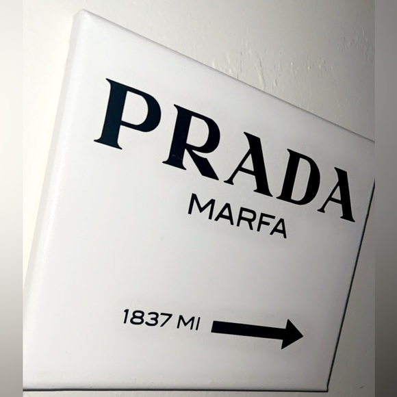 Wall Decor | Prada Marfa Wall Sign Decor 1x8 | Poshmark